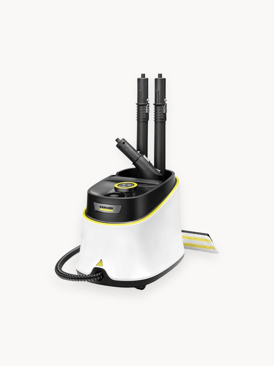 Пароочиститель для дома Karcher SC 3 Deluxe EasyFix, белый + насадка для мытья окон VELERCART