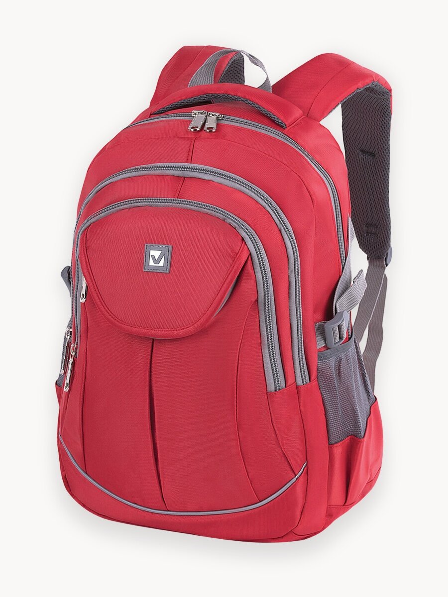 Рюкзак Brauberg для старших классов/студентов/молодежи, Рассвет, 30 литров, 3 отделения, красный, 46х31х18 см, 225522
