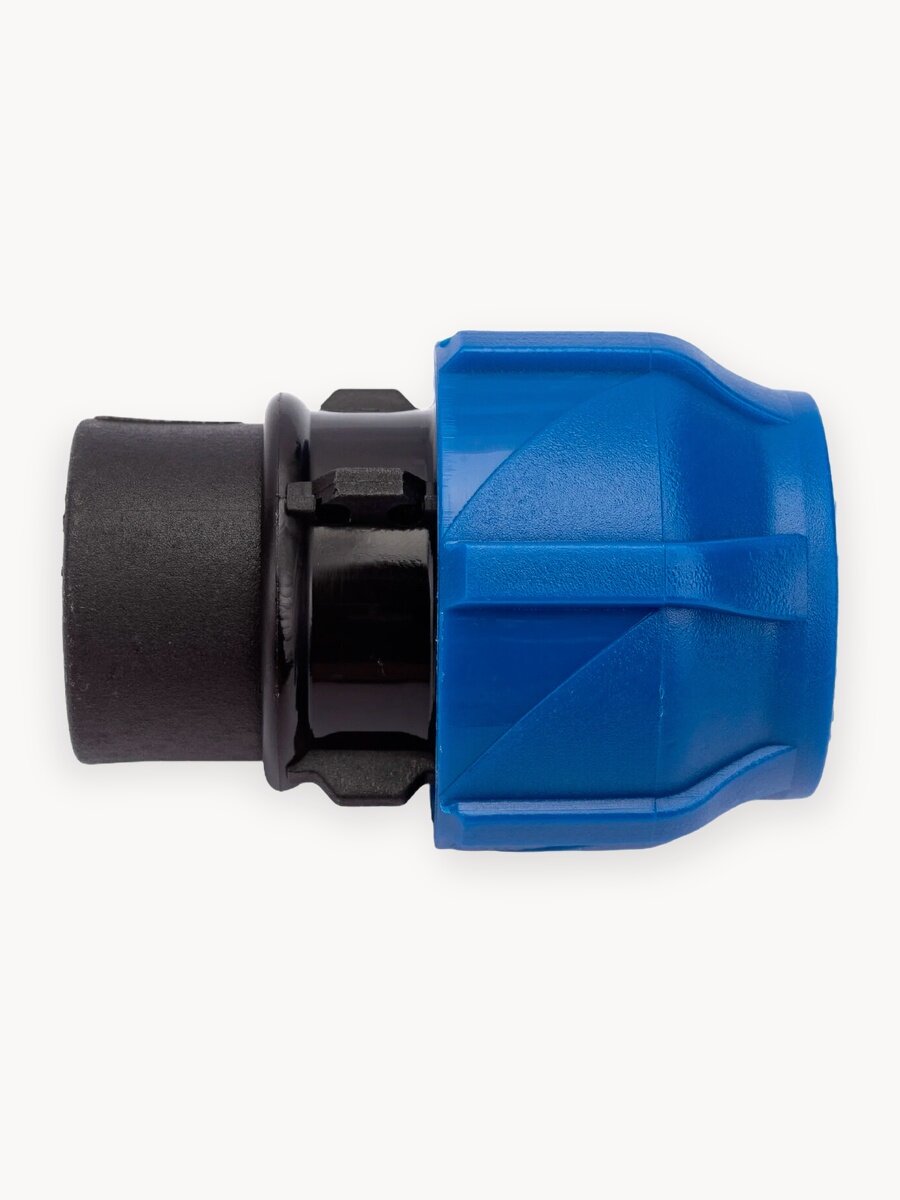 Муфта ПНД компр. соединительная c внутренней резьбой 20х1/2" VALFEX