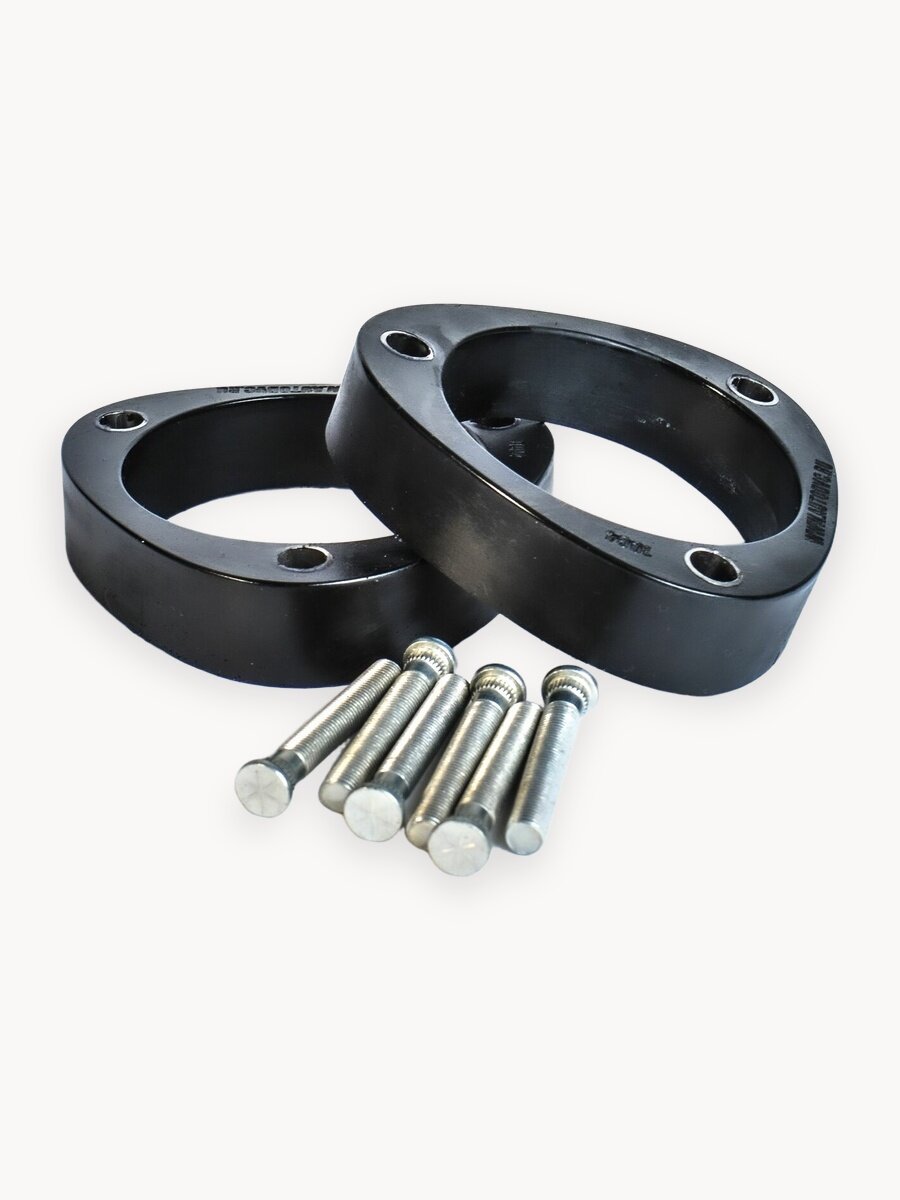 Проставки передних стоек 20мм на Hyundai Accent II 1999-2012 полиуретан, для увеличения клиренса, 2шт, AutoDVC