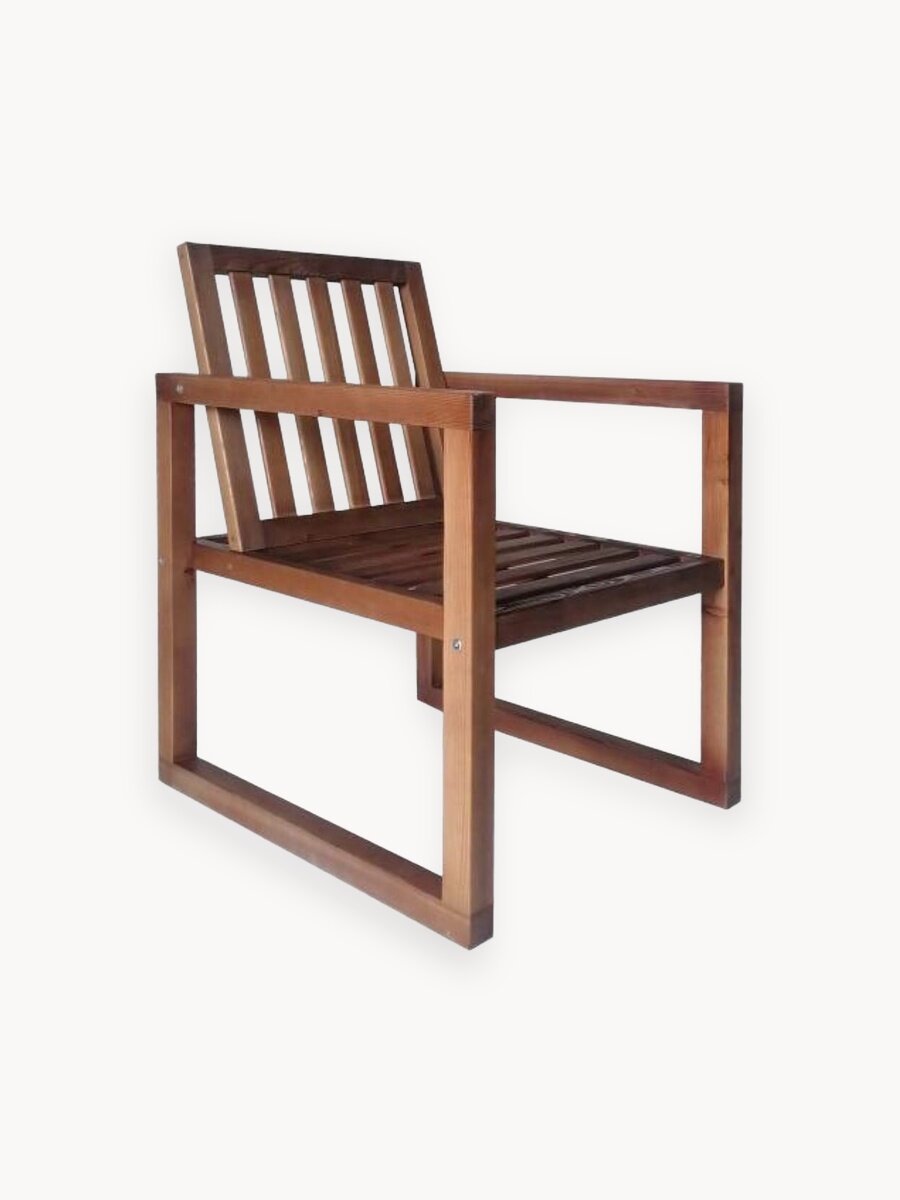 Стул садовый из лиственницы, Кресло садовое