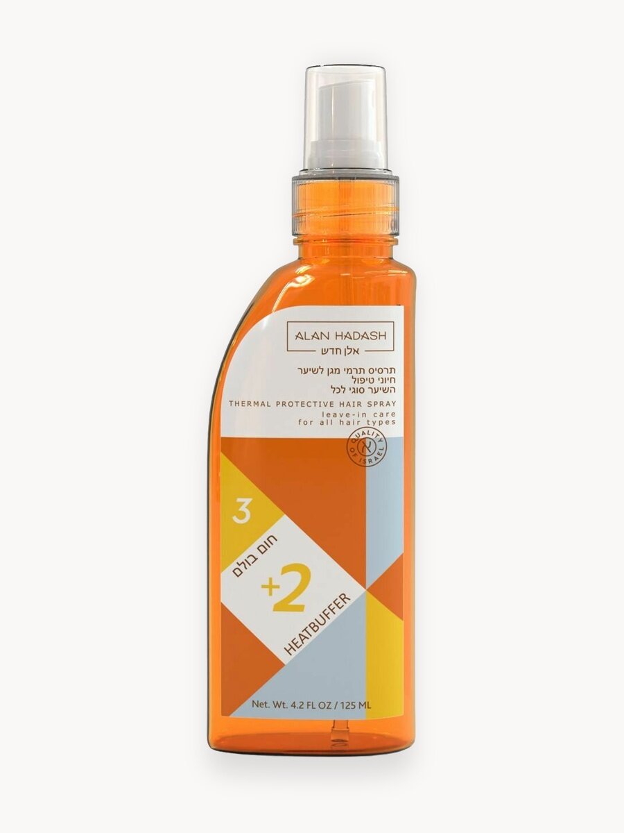 Термозащитный спрей Alan Hadash "HeatBuffer +2", для всех типов волос, 125мл