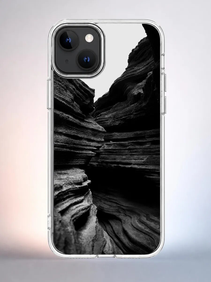 Чехол iPhone 15 каньон антилопы узкий силиконовый