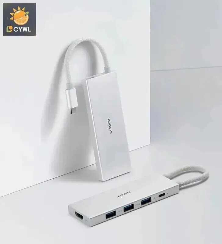Док-станция разветвитель Xiao-mi 5 в 1 с USB Type-C USB3.0 HDMI 4K PD100W (XMDS05YM)