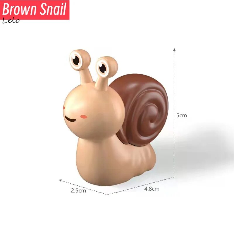 Пластиковый строительный блок Brown Snail, Коричневый