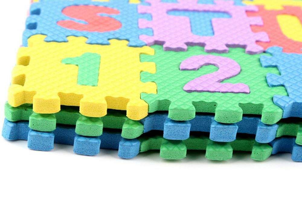 Мини 36 шт. пазл детский EVA игрушка алфавит буквы цифры пенопластовый коврик обучающие игрушки