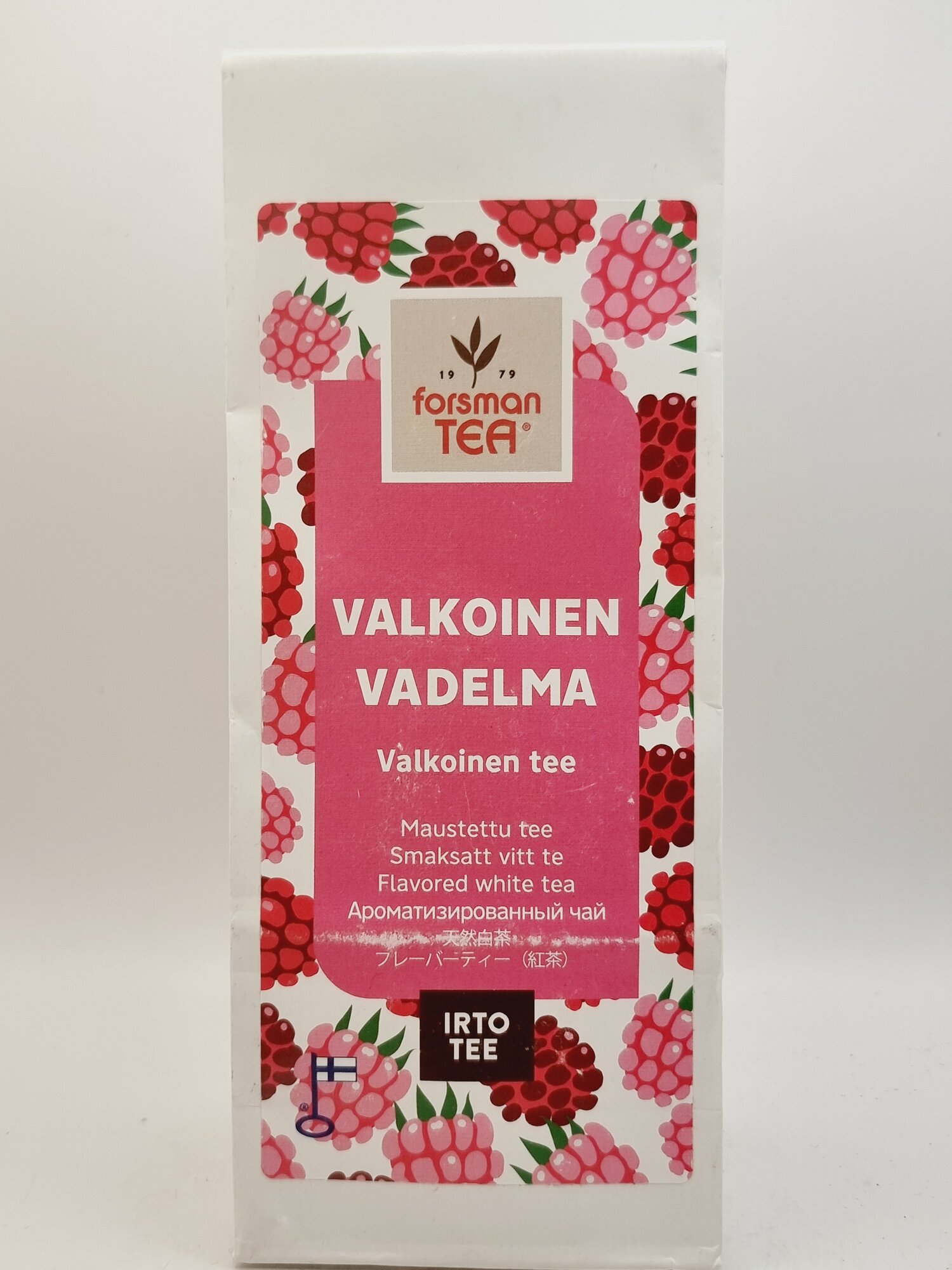 Чай белый листовой FORSMAN с малиной 30 грамм (из Финляндии)