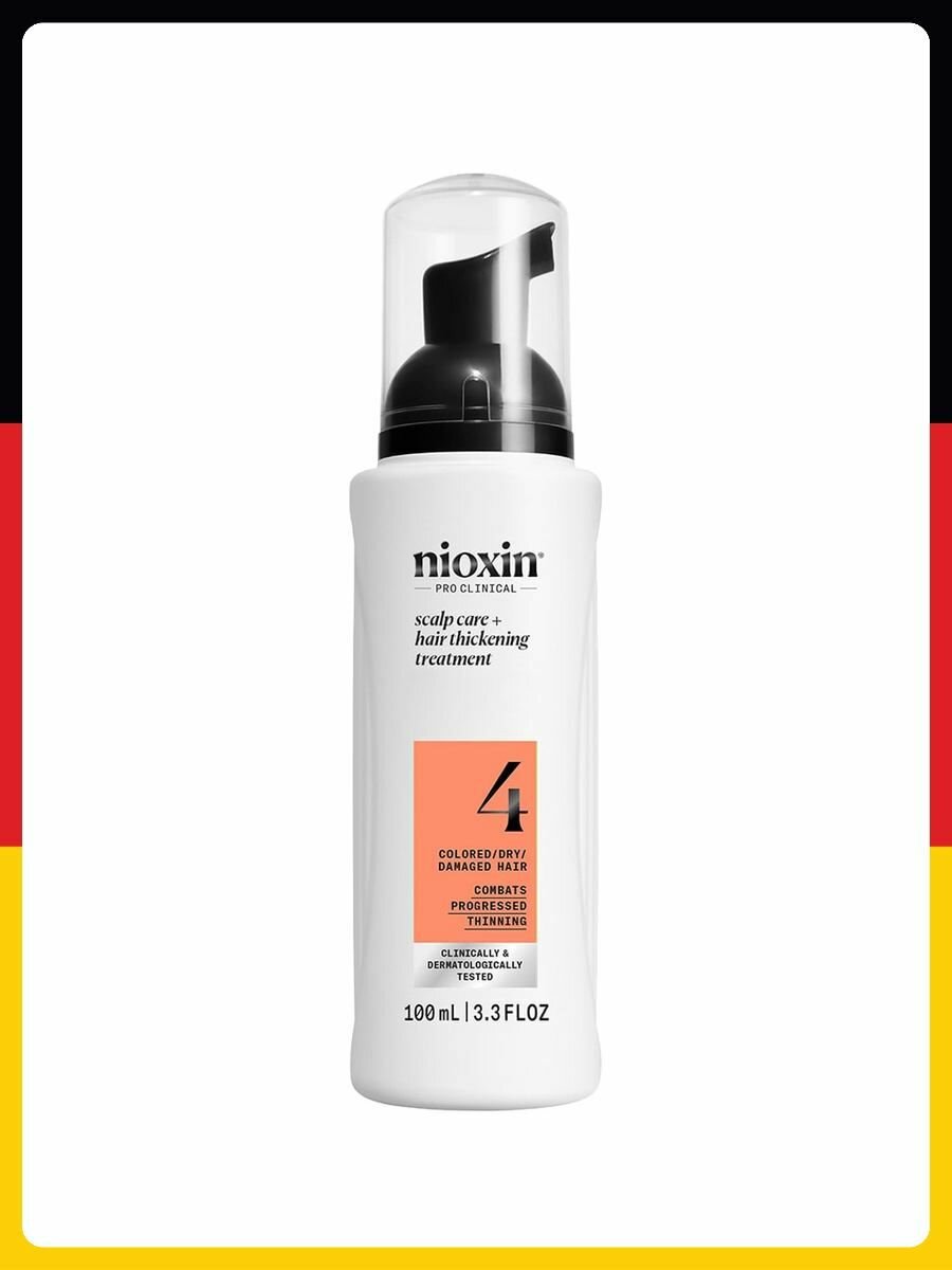Несмываемое средство Nioxin System 4 Scalp + Hair Thickening, 100 мл