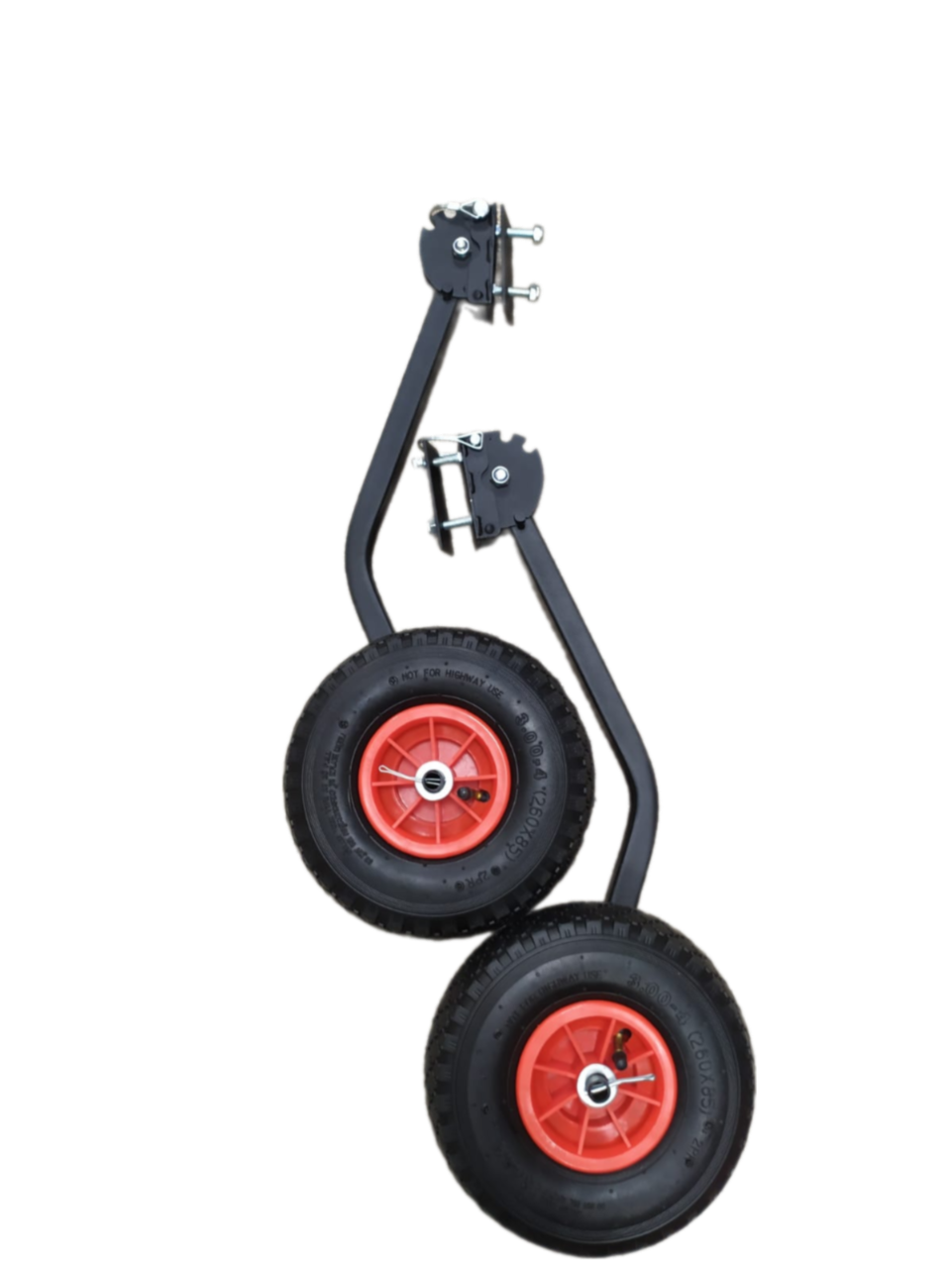 Колёса транцевые, откидные, для ПВХ лодок, чёрные, сталь, пластик, Россия