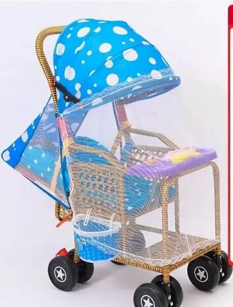 Коляска из плетеного ротанга для детей от 0 до 3 лет Годна для Всех Сезонов!