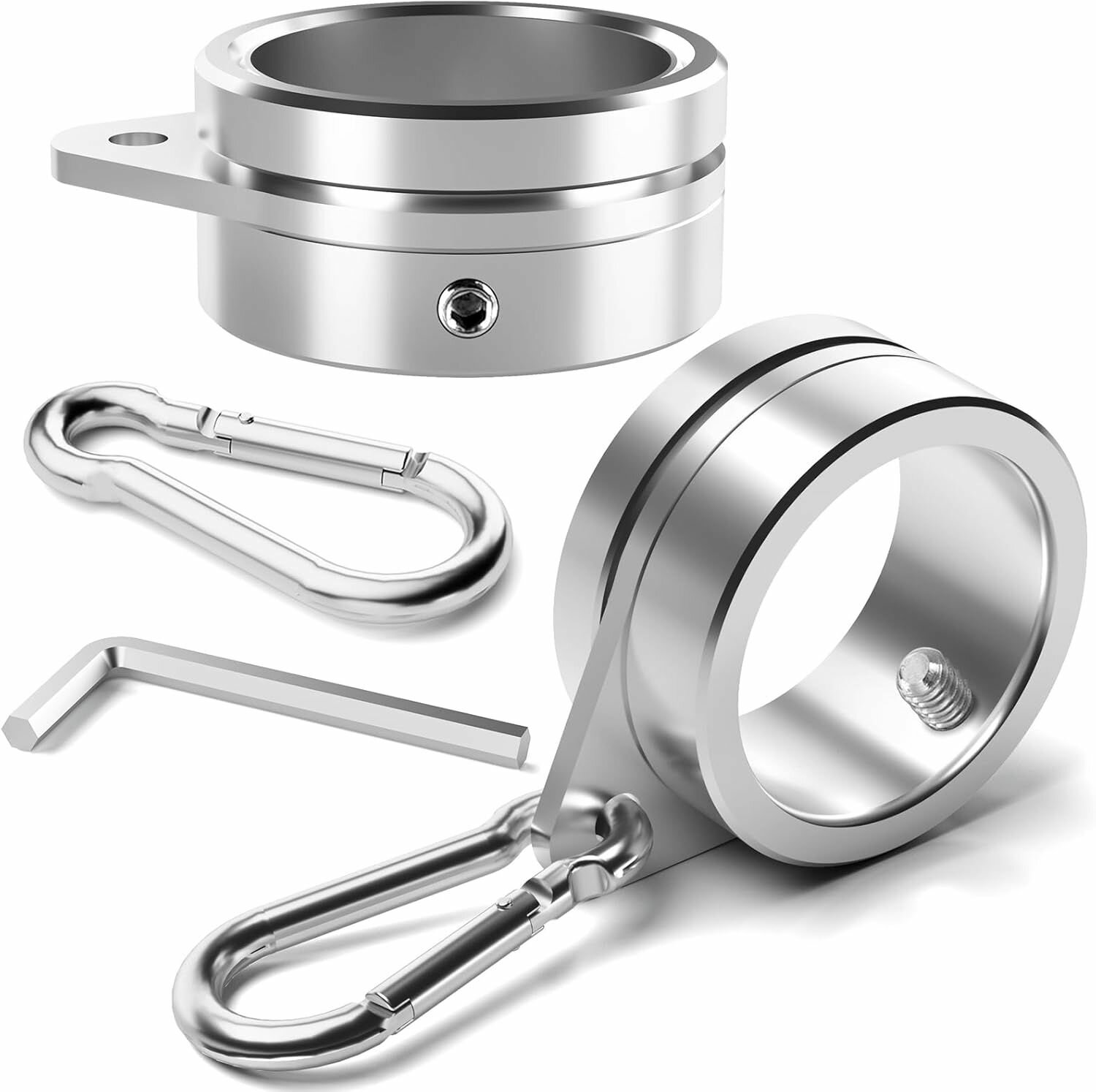 Крепления кольца с карабинами на древко для флага d25