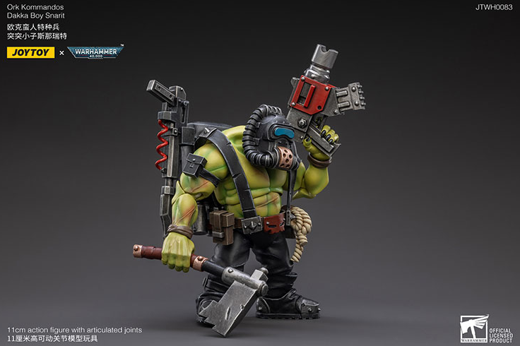 Фигурка JOYTOY Warhammer 40000 Ork Kommandos Dakka Boy Snarit