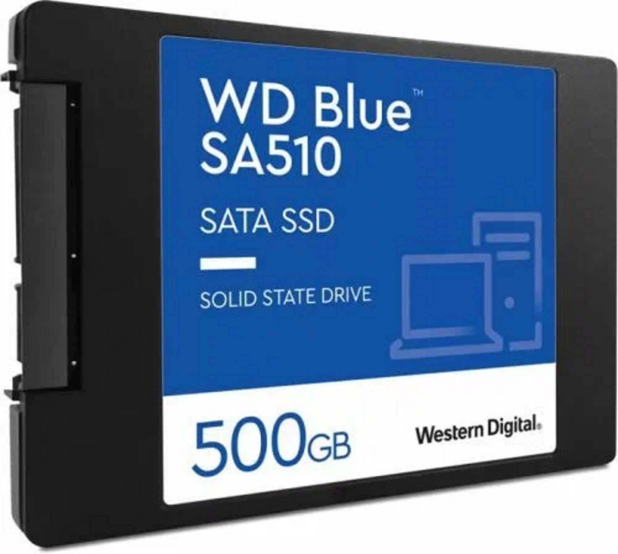 SSD накопитель WD Blue SA510 WDS500G3B0A 500ГБ, 2.5", SATA III, SATA