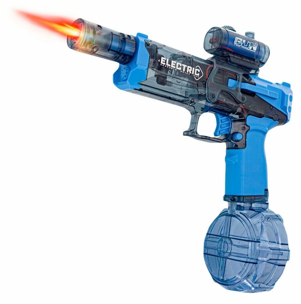 Электрический водяной пистолет с импульсными световыми эффектами Electric Water Gun (T60) Blue