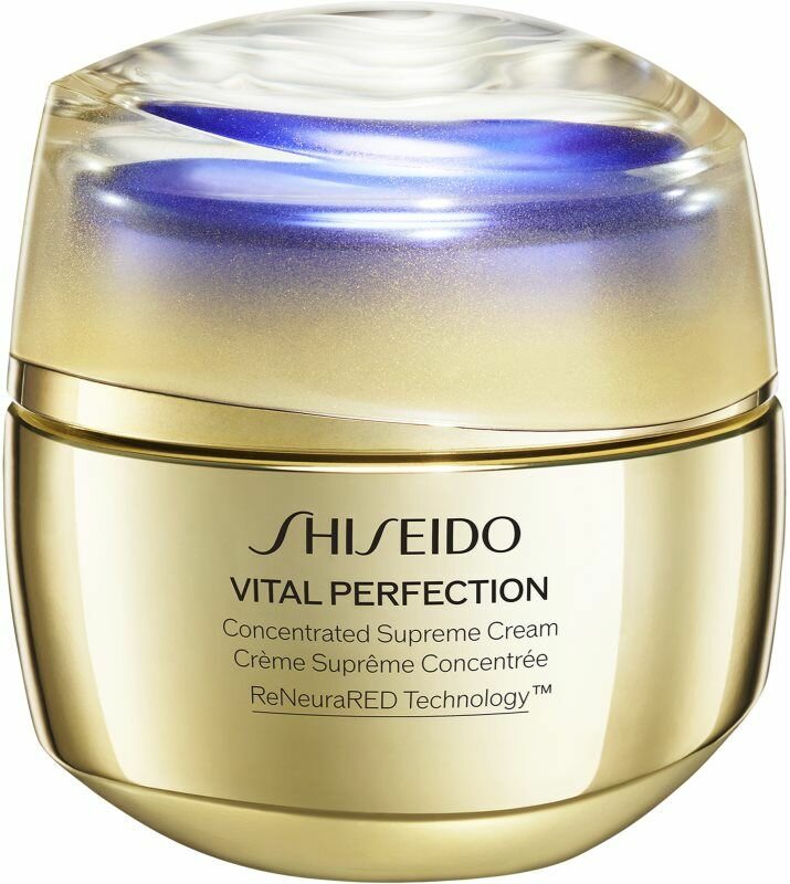 Shiseido Vital Perfection Concentrated Supreme Cream - Концентрированный лифтинг-крем для восстановления овала лица, 50 мл.