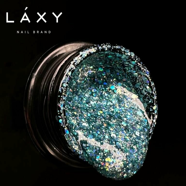LAXY Гель лак для ногтей с блестками с глиттером дизайн маникюра, Magic №7