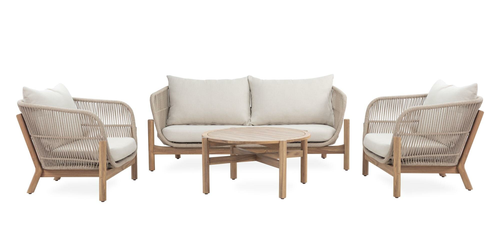 Набор мебели Мебельторг Риччи Серый/Подушки серые Размеры: Высота 700мм Глубина 770мм Ширина 1640мм