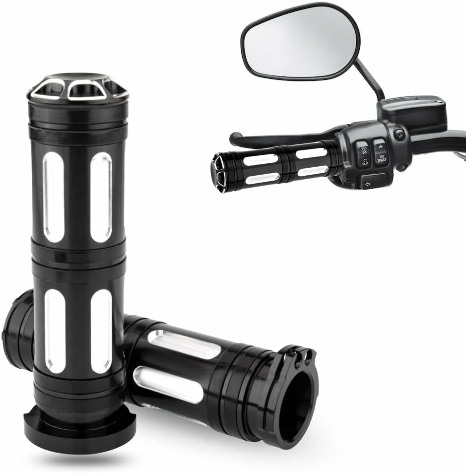 2 шт, мотоциклетные рули, 25-миллиметровые грипсы с силовым захватом для Harley Kawasaki Suzuki