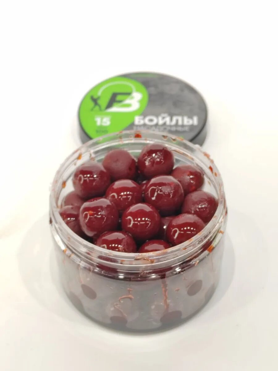 Бойлы варёные насадочные в дипе: 15 мм Monster Crab