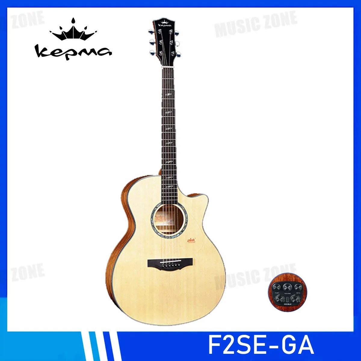 Электроакустическая гитара Kepma F2E GA_Natural, 6-струнная