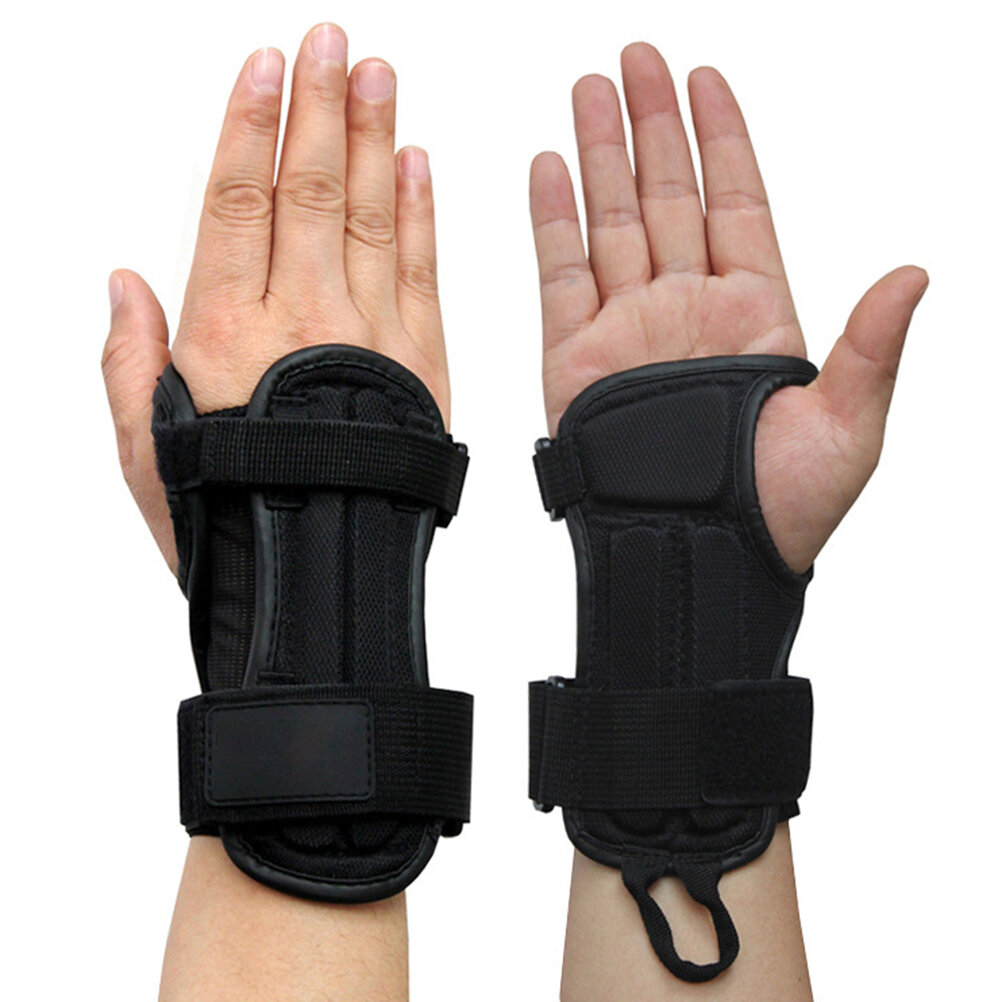 Пара защитных наручей, регулируемая защитная экипировка, поддержка запястья для разных видов спорта: сноубординга, катания на коньках, скейтборда, мотокросса, велоспорта