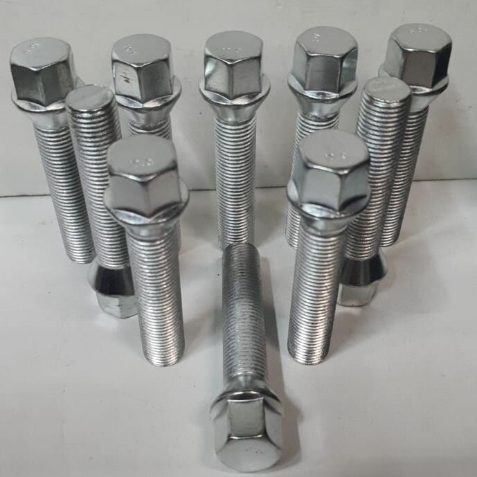 Болт колёсный 14x1,5x60, конус,10 штук