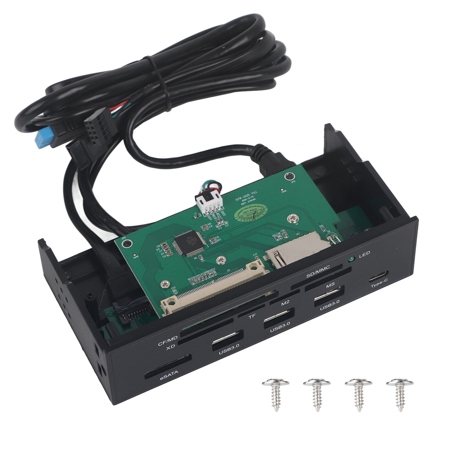 Многофункциональная панель управления, порт USB 3.1, внутренний кардридер ESATA, простая установка, светодиодный индикатор для памяти M2 MSO.