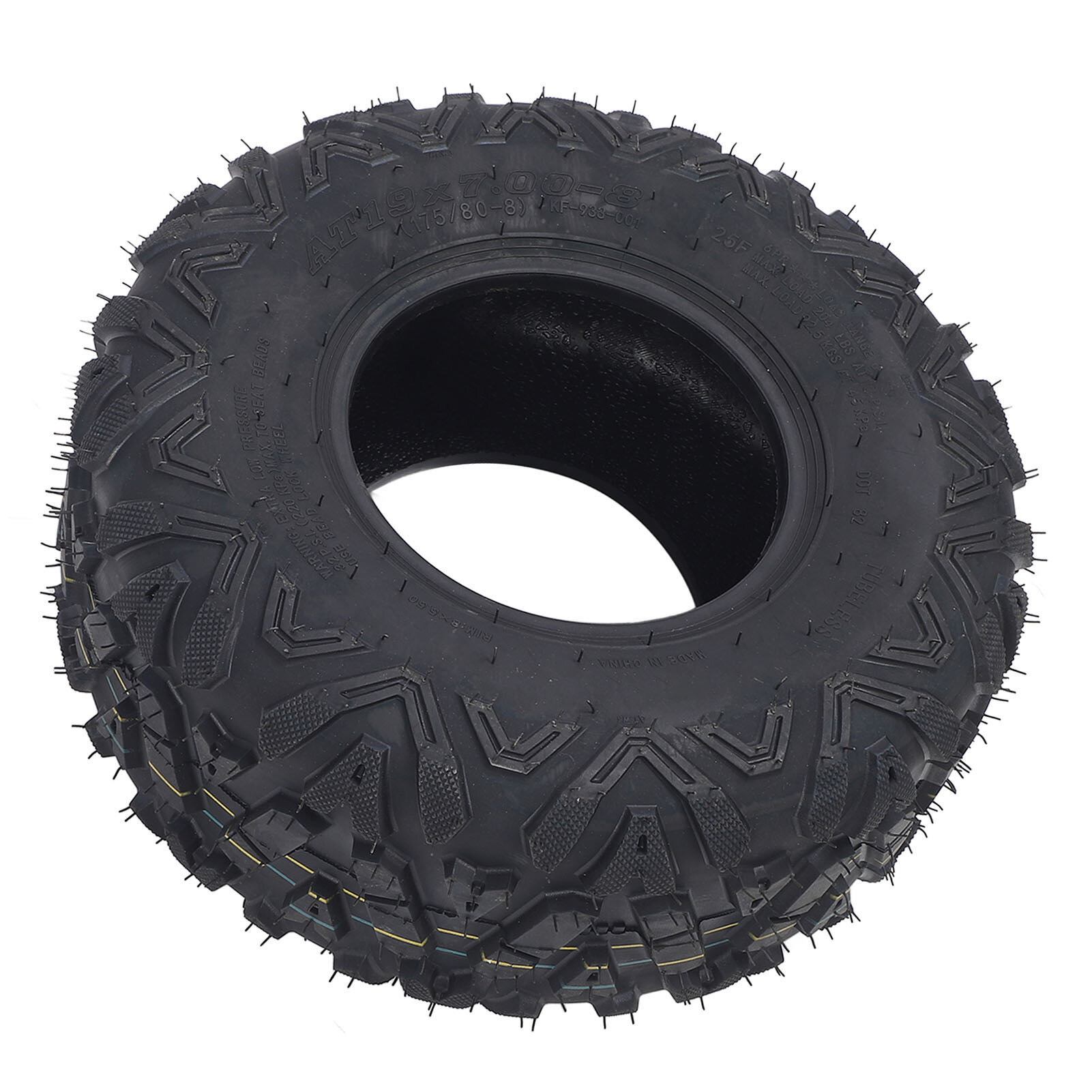 Шины для Бездорожья: 19x7-8 6PR - Улучшенный Контроль и Защита от Проколов Шины ATV для Квадроциклов и Минибайков - Прочная 6-Слойная Конструкция Шины для Песков и Грязи