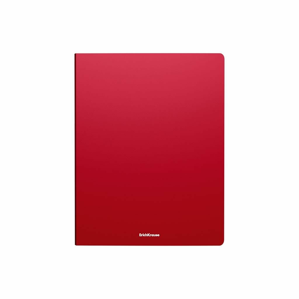 Папка с файлами Erich Krause А4 с 10, прозрачными, Standard, красная (3100)