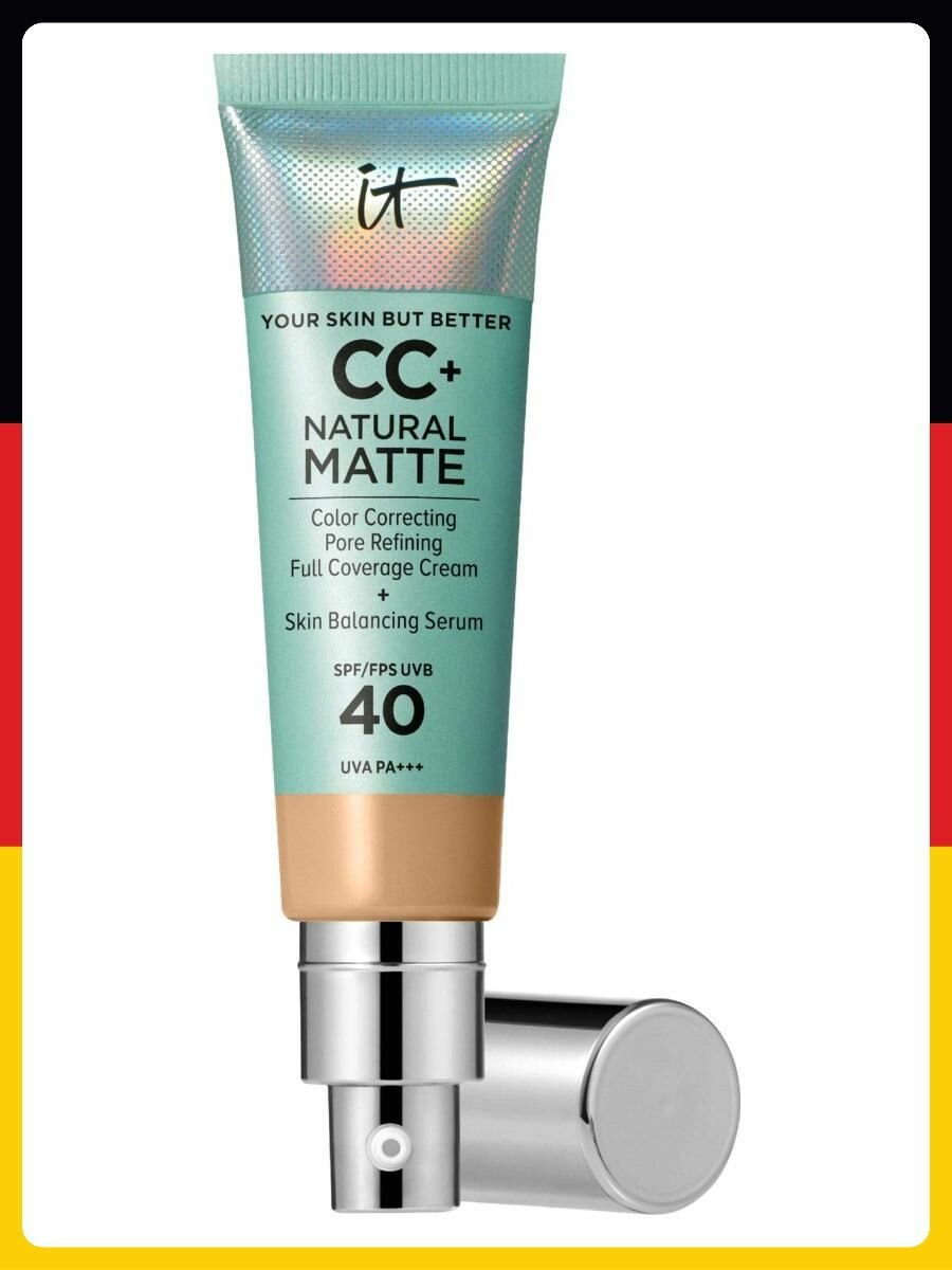 CC-средство IT Cosmetics CC+ Natural Matte Foundation Medium Tan