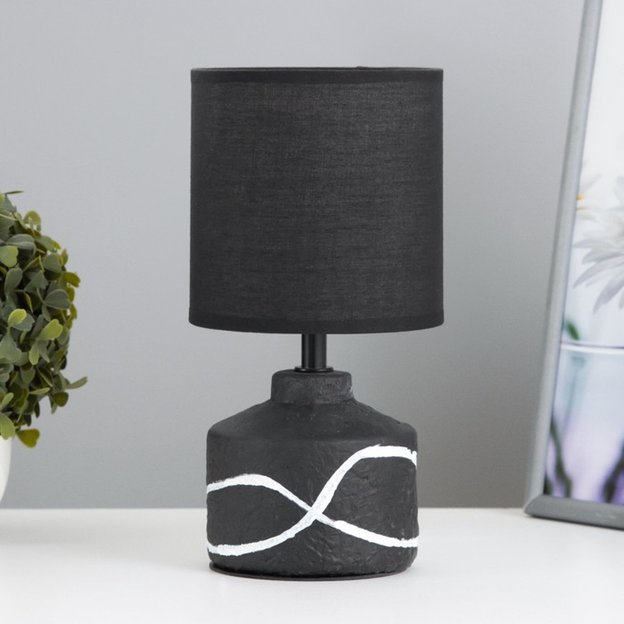 Настольная лампа RISALUX «Амелия», Е14, 40 Вт, коричневый, 13×13×25 см