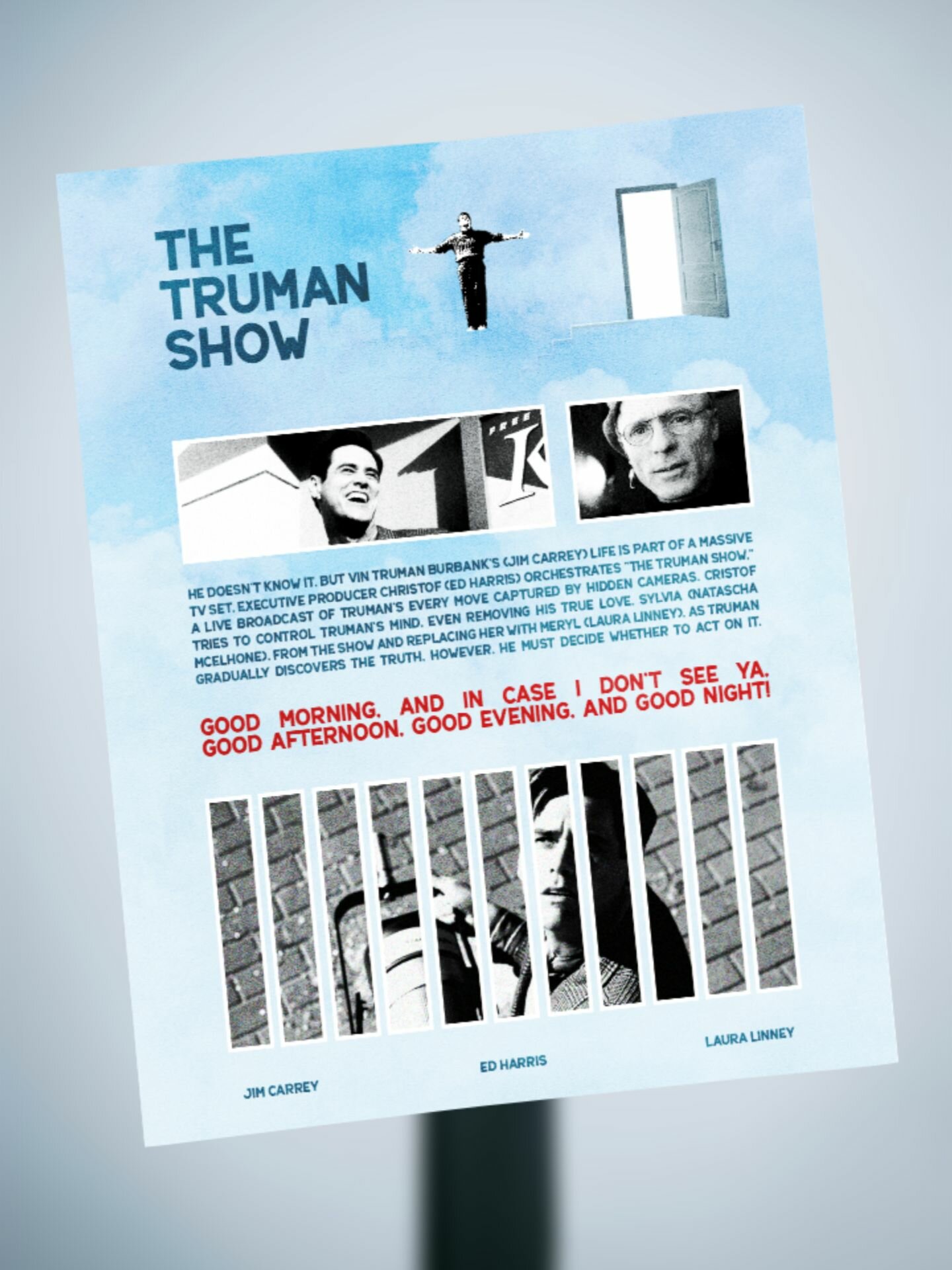 Постер pinterest "Шоу Трумена", 29.7х42см, А3, глянцевый