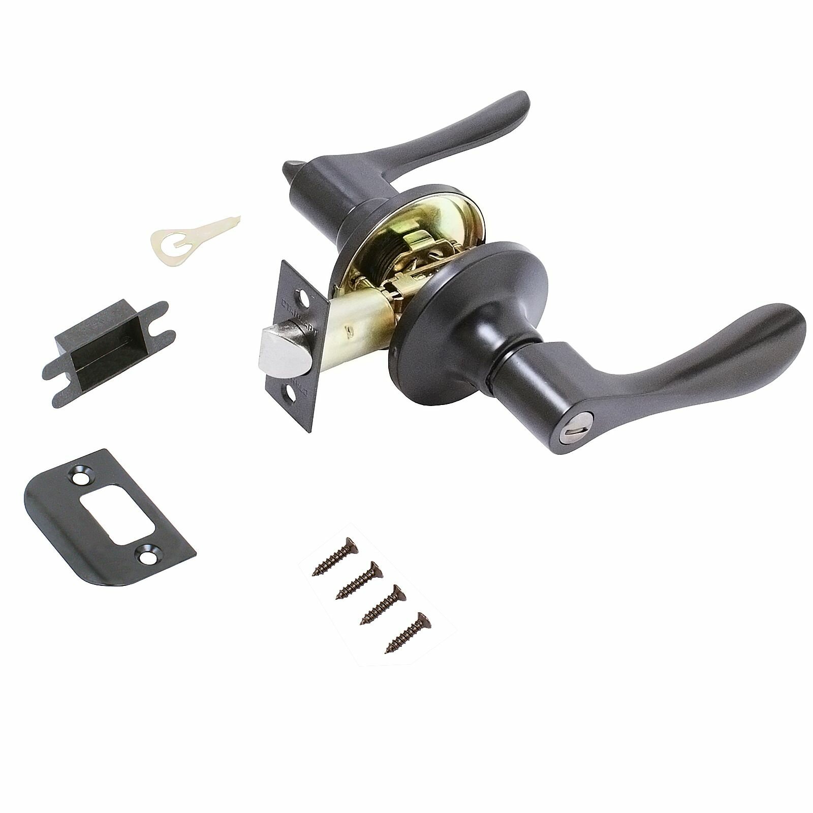 Защёлка стандарт 8531 BK BL черная фикс