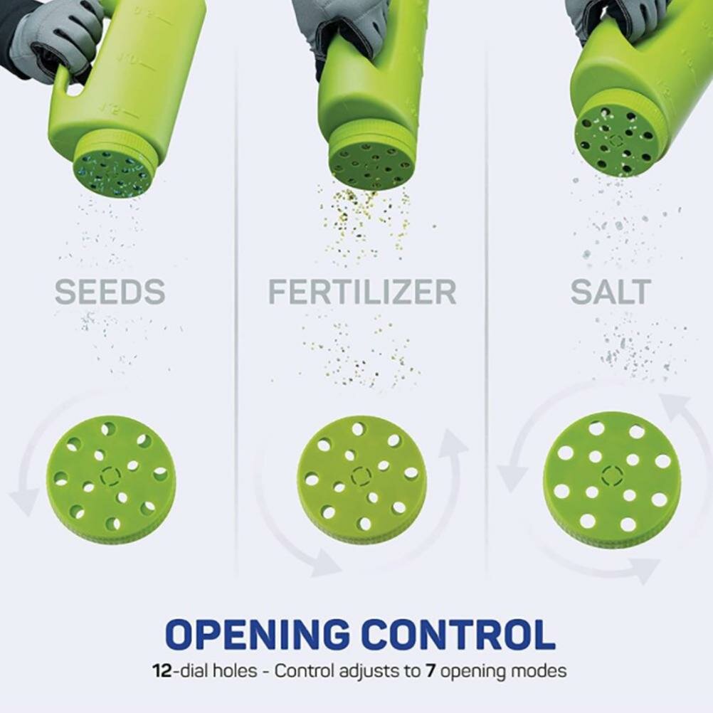 Ручной разбрасыватель Ручной разбрасыватель Шейкер Разбрасыватель соли для удобрений Дозатор ледяной соли