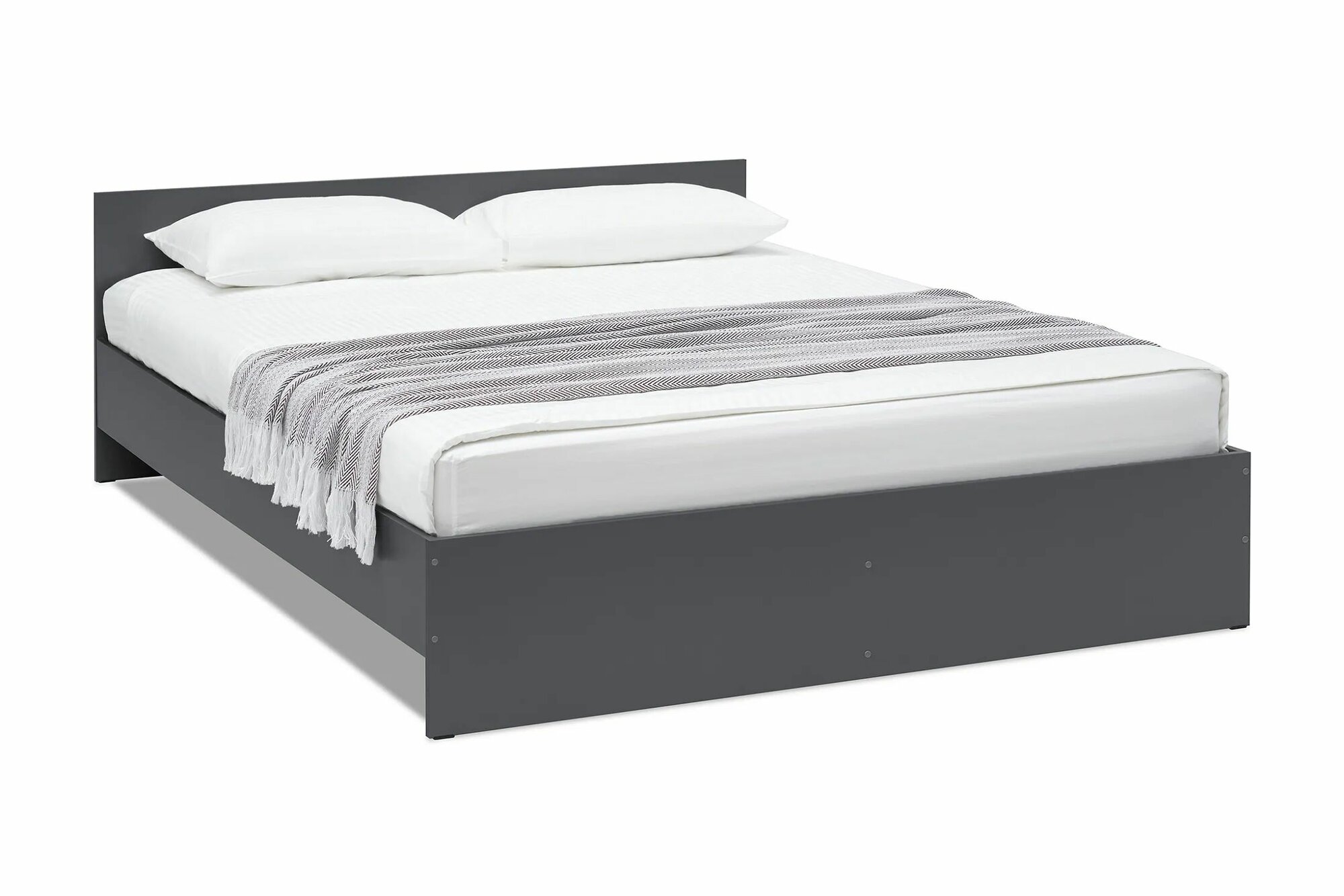Кровать Эккервуд 1.6 м графит серый