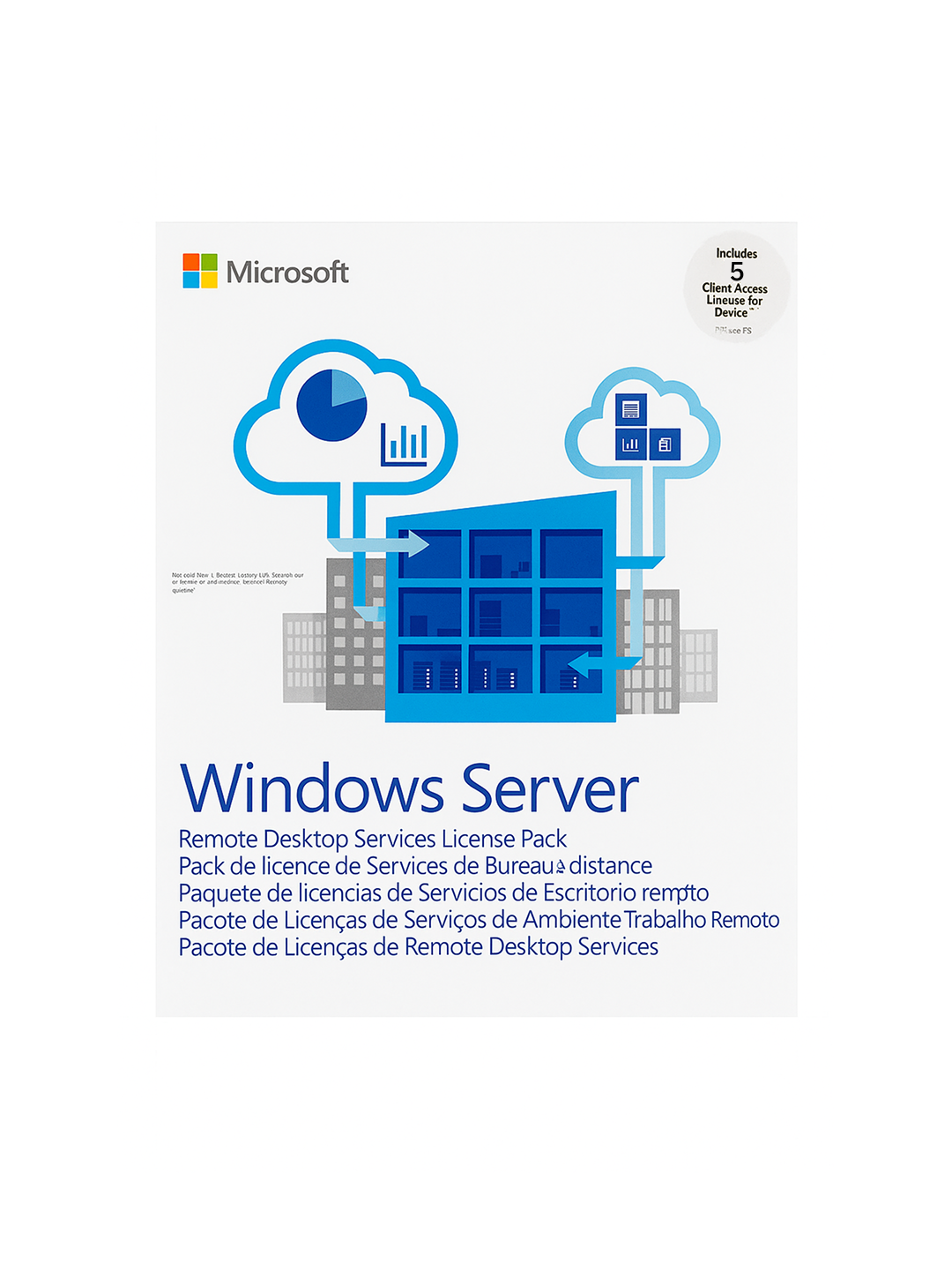Microsoft Windows Remote Desktop Services CAL 2019 MLP Device , 5 пользователей