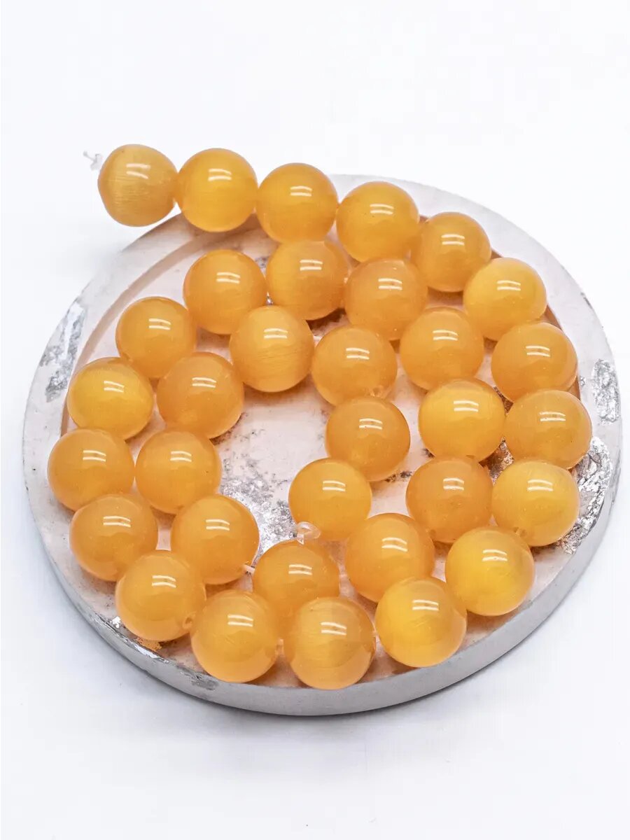 1531 12 мм крупные темно-желтые камушки основа для поделок