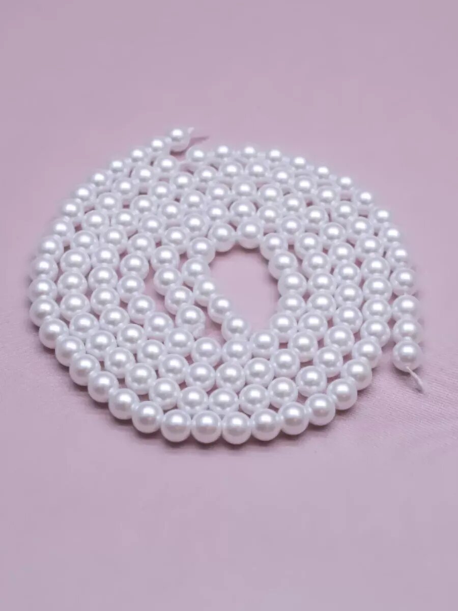 1572 Майорка для создания жемчужных украшений 6мм 1нить люкс