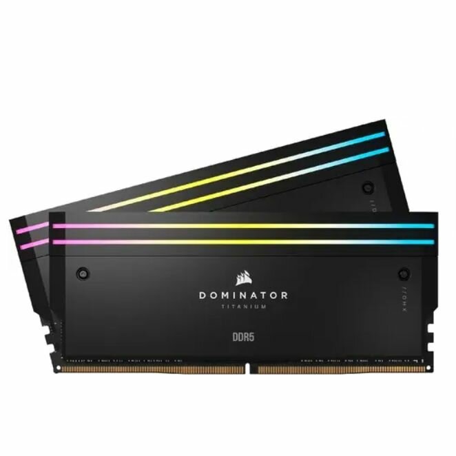 Оперативная память Corsair DOMINATOR TITANIUM RGB (CMP32GX5M2B6000Z30) DIMM DDR5 32 ГБ - 2 шт, 6000 МГц