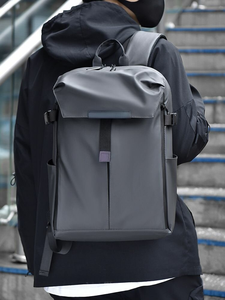 Рюкзак мужской городской, спортивный, повседневный, водонепроницаемый, для ноутбука, трансформер (серый)