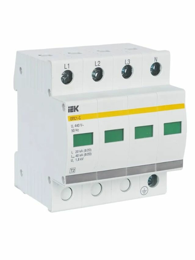 Ограничитель импульсных перенапряжений iEK MOP20-4-C