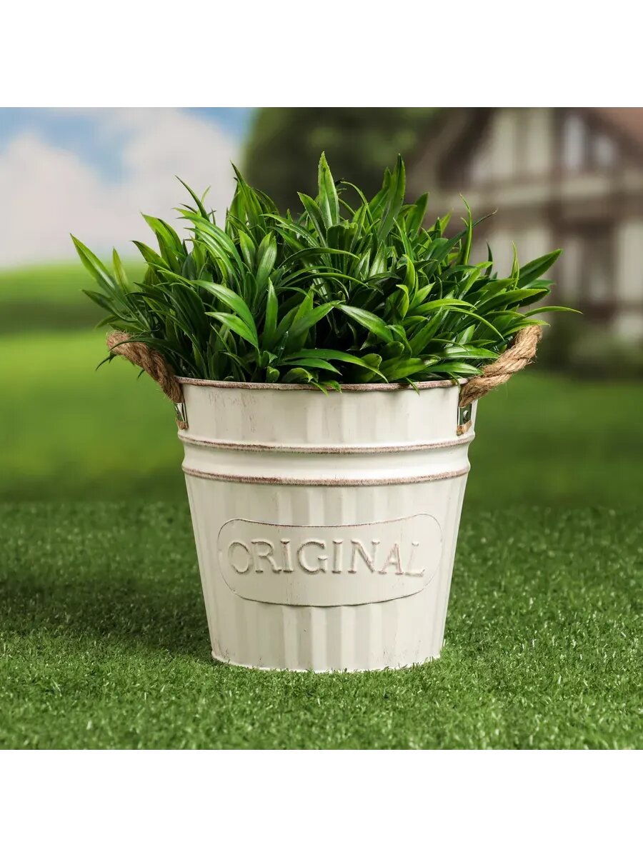 Кашпо для цветов комнатных Ведерко оригинальное