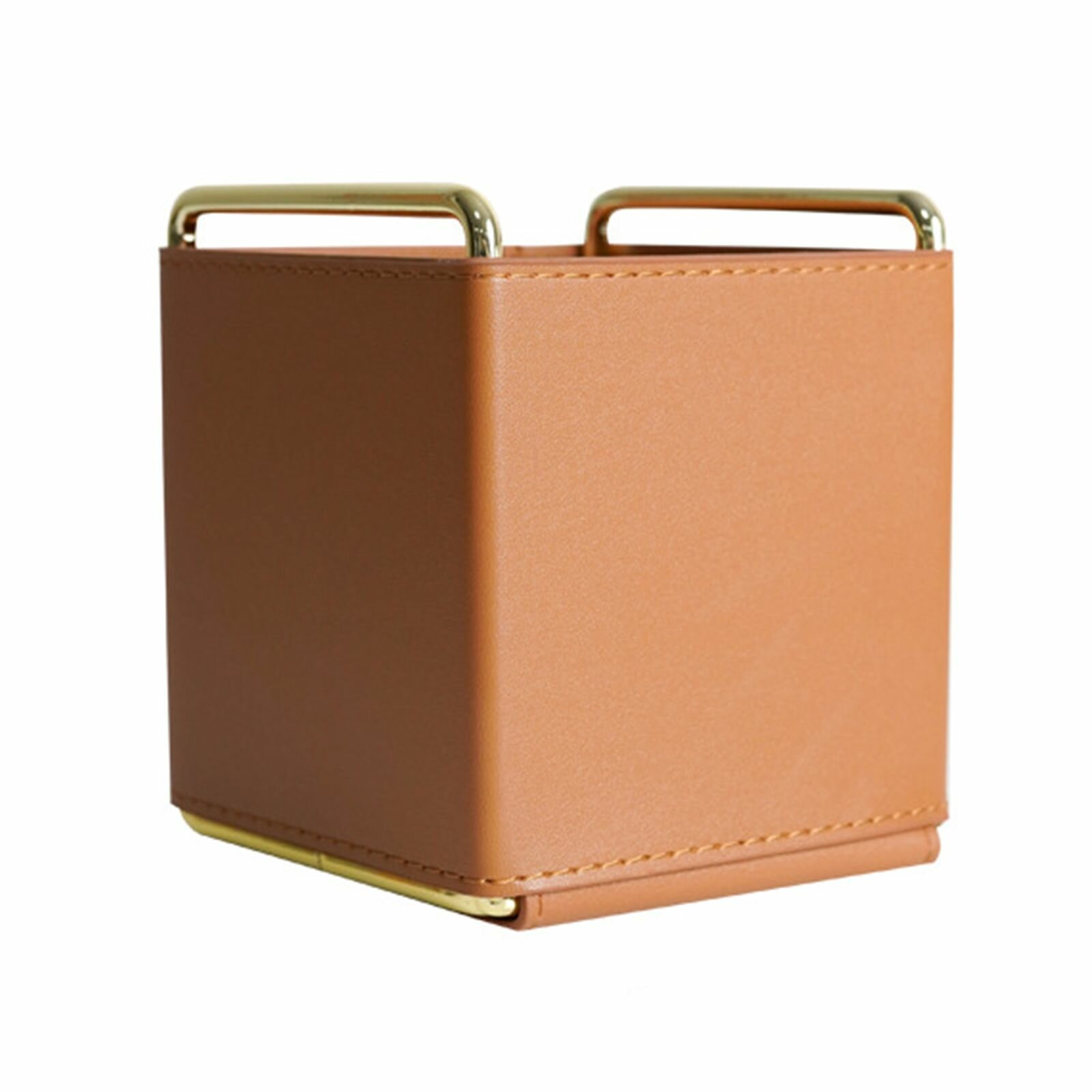 Кожаная коробка для хранения с ручкой, органайзер для ручек