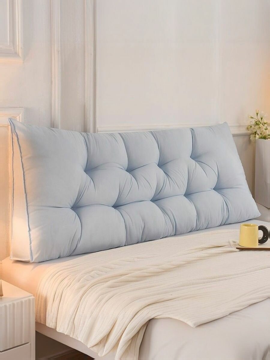 Подушка "Sky blue", гипоаллергенная, 50 см х 180 см, цвет голубой