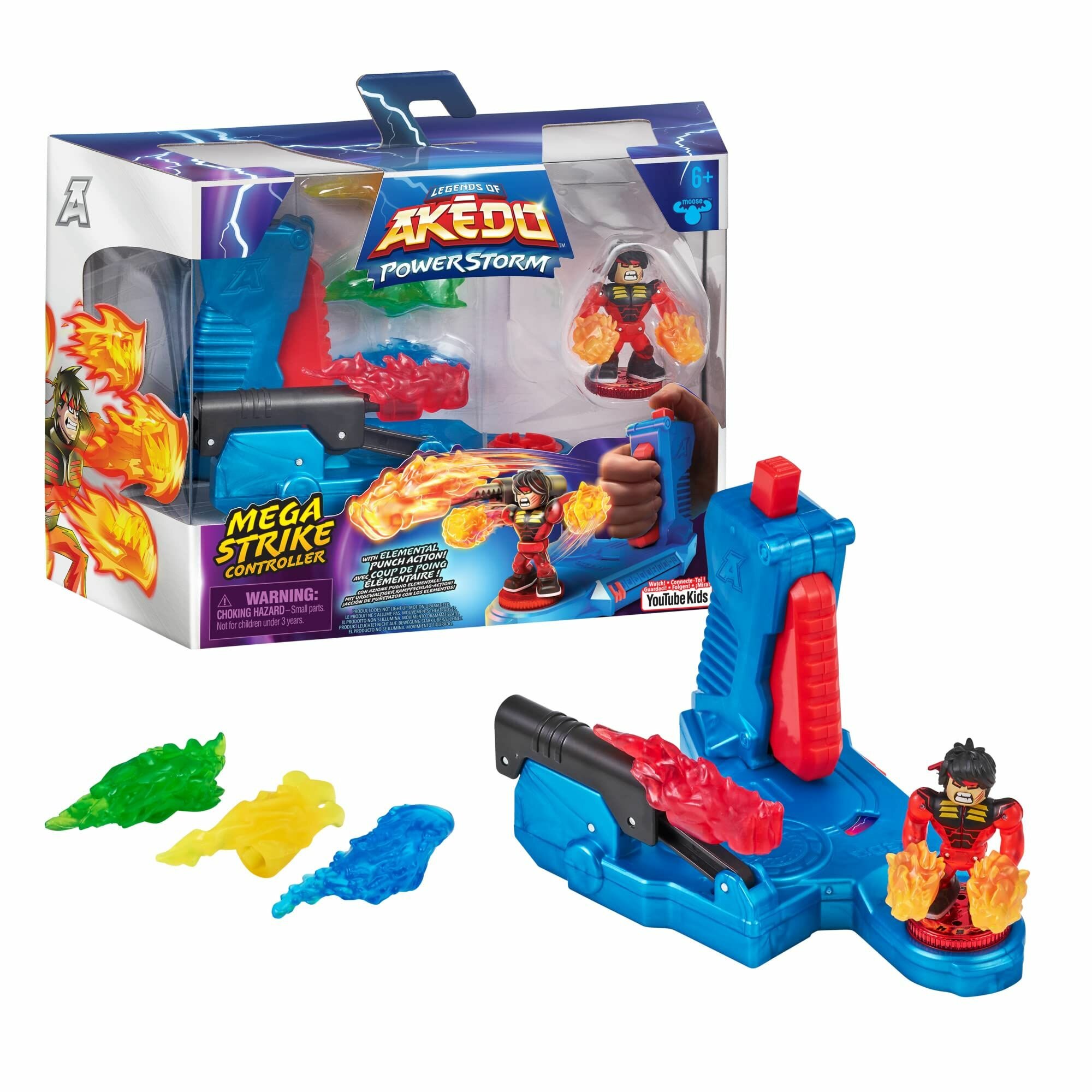 Легенды контроллера Akedo Powerstorm Mega Strike/Акедо Игровой набор персонажей-воинов