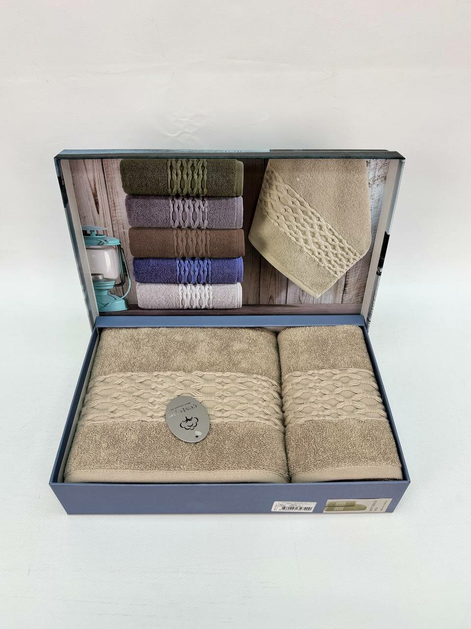 Полотенца набор vip cotton 2шт турция