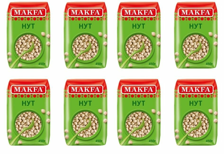 Makfa Нут, 450 г, 8 уп в коробке
