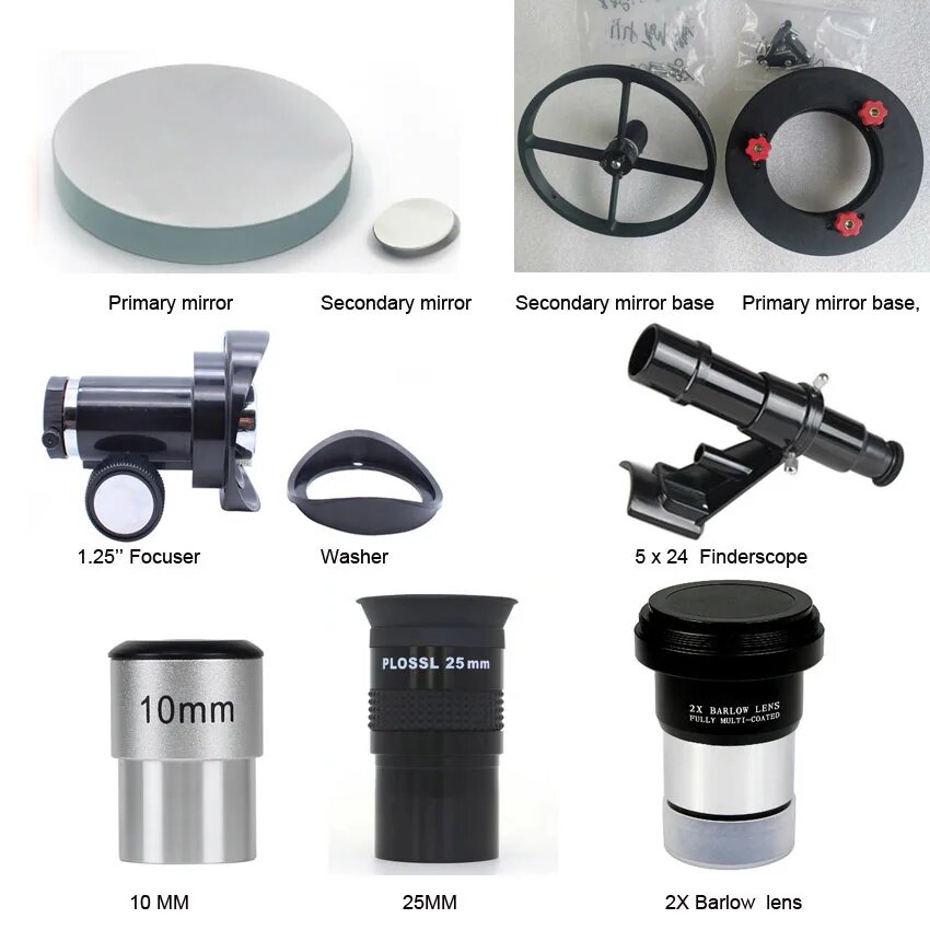 Набор для сборки телескопа Skyoptikst D114F900 D114F900-DIY A Set