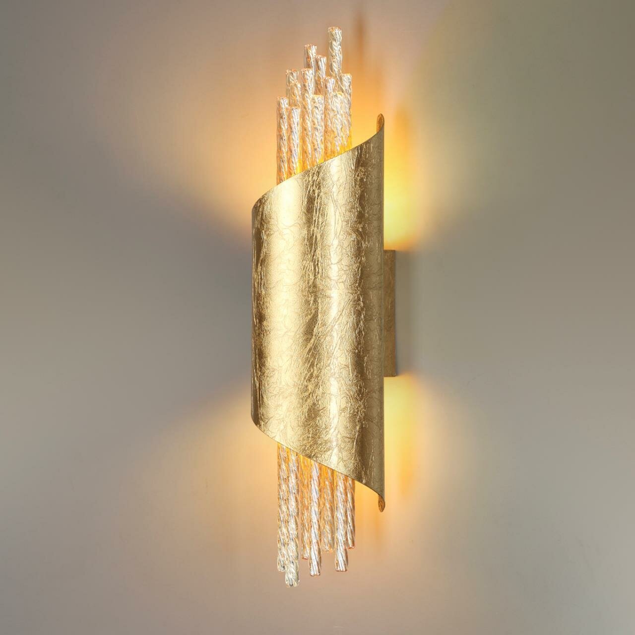 Бра VIRO LIGHT BONNET WALL, стекло, металл, встроенный светодиод