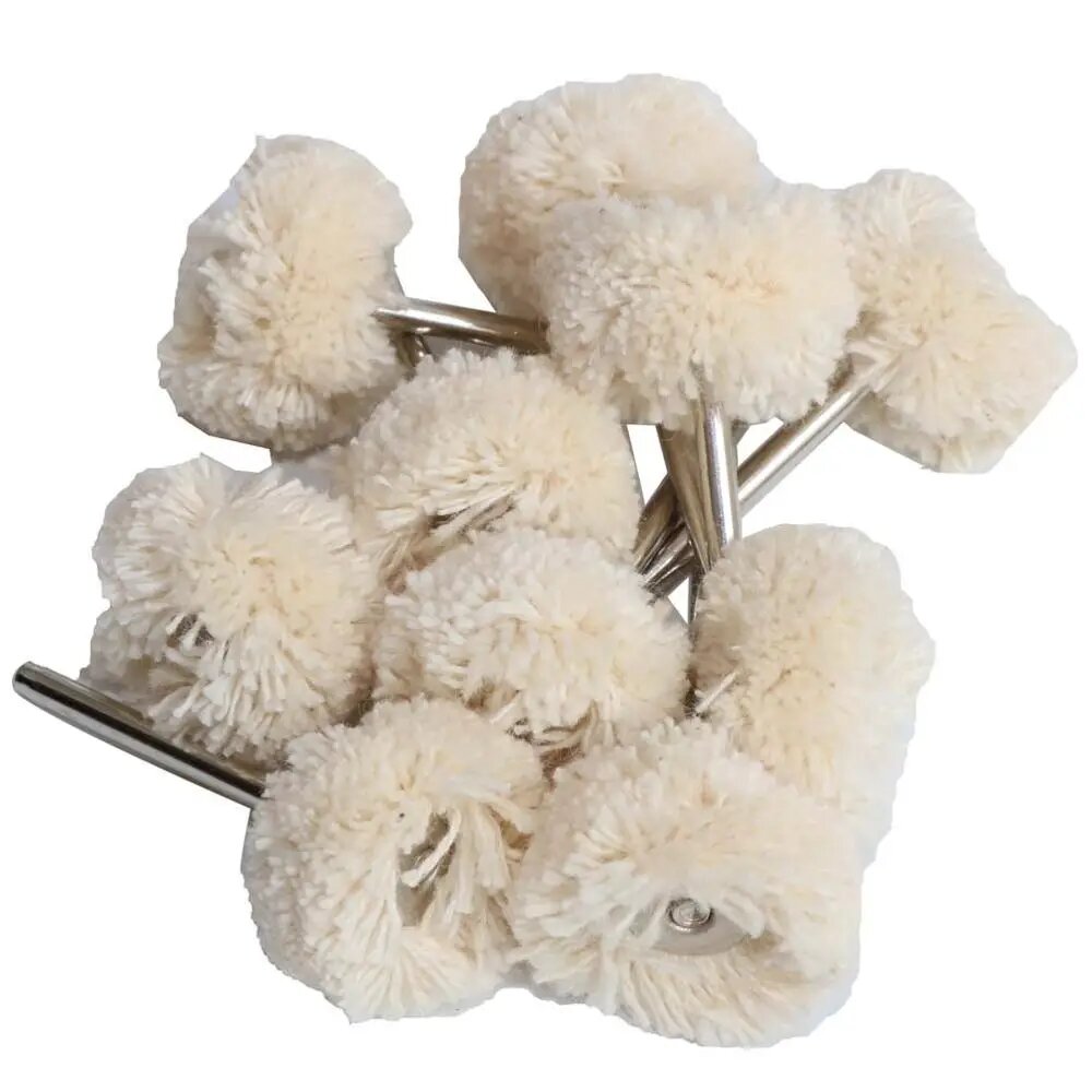 Шлифовальные головки из шерстяного фетра для дрели Dremel with 2.35mm shank, thread 10pcs